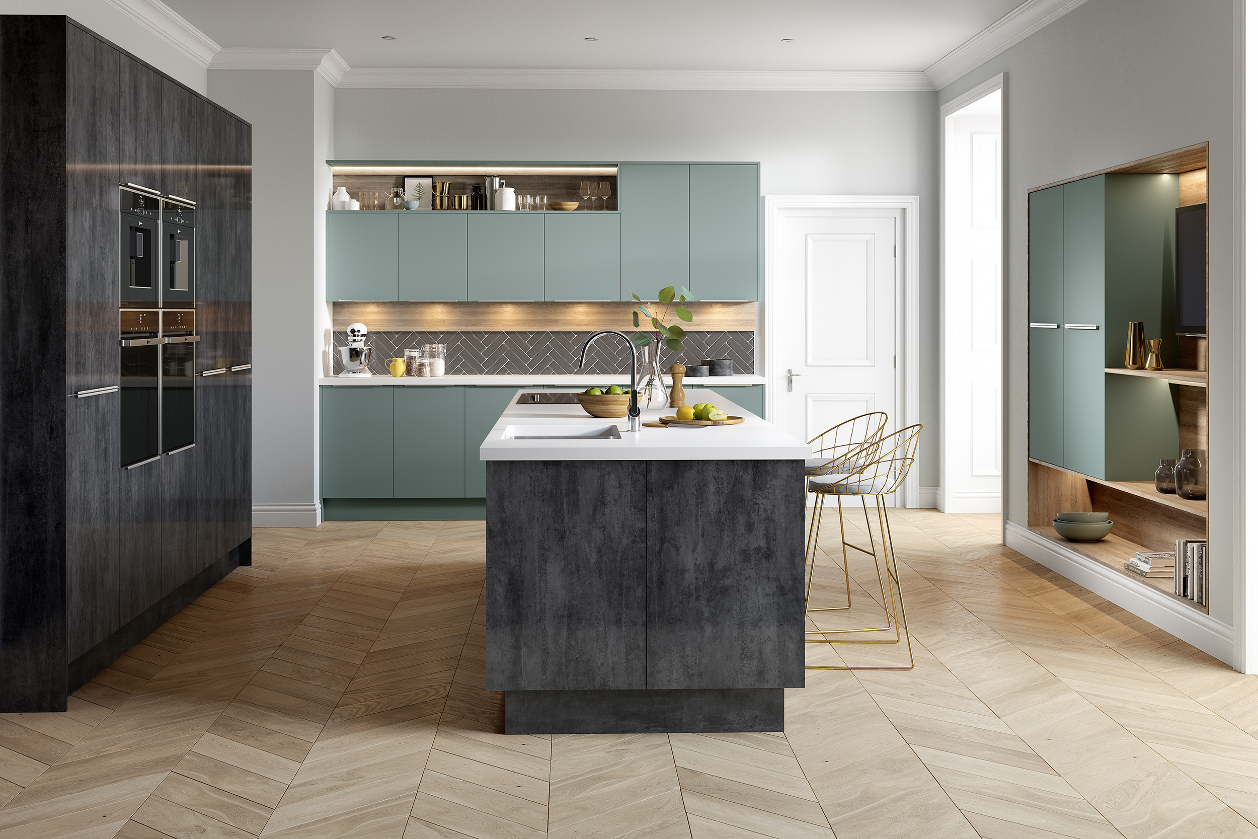Cube Fjord Lustre Metallic | Cozinha Kitchens
